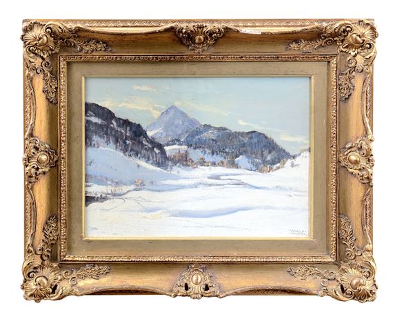 Carlo Musso | Snowy landscape | MutualArt