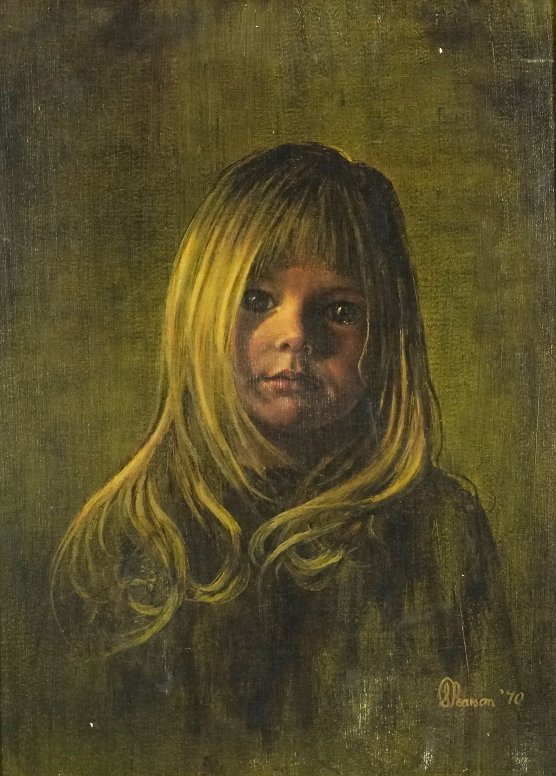 Stephen Pearson | Head and shoulders portrait of a young girl (Mid 20th ...