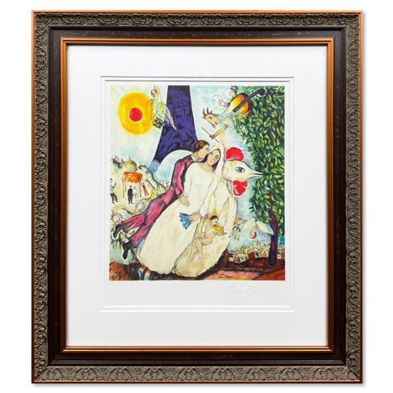 Marc Chagall | Les Maries De La Tour Eiffel | MutualArt