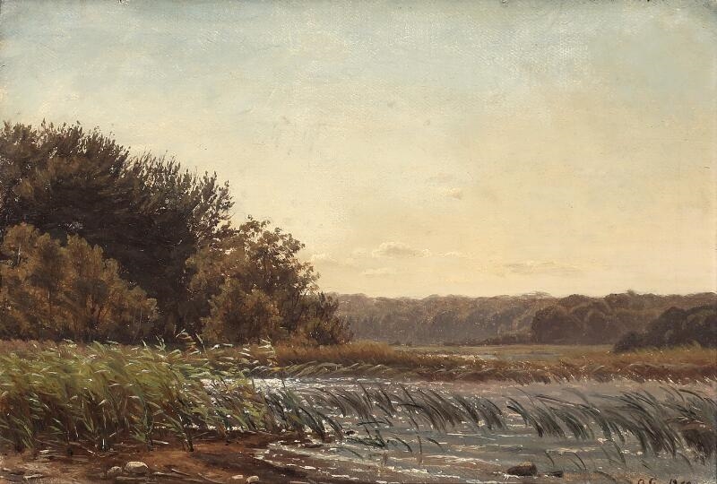Polycarpus Godfred Benjamin Christensen | View of Farum Lake (1862 ...