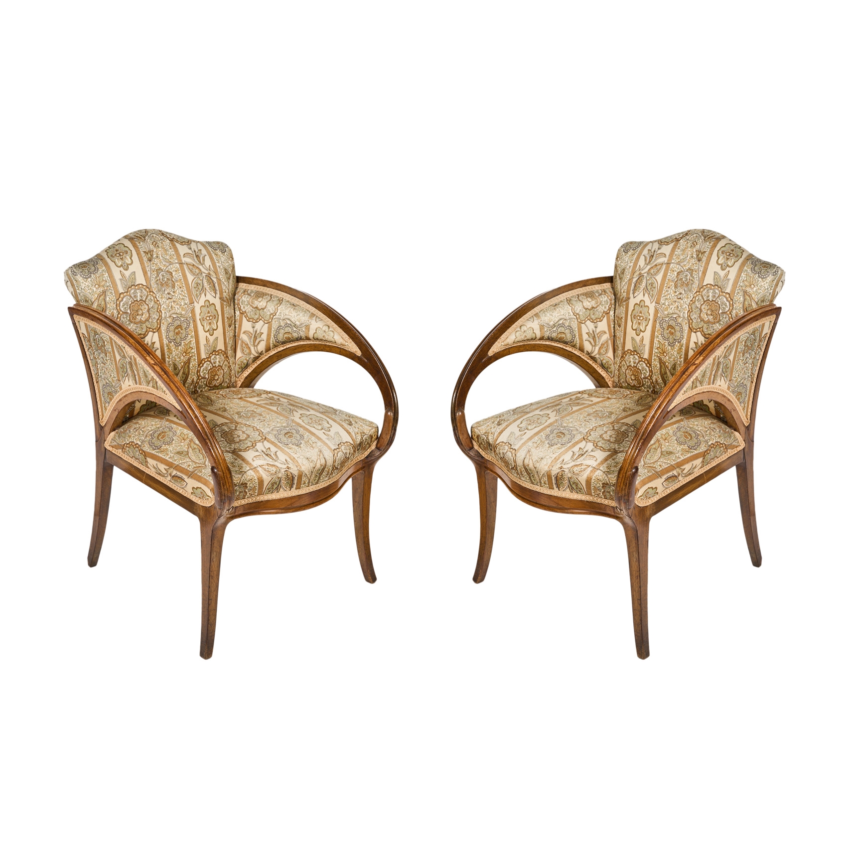 Joan Busquets i Jané | Pareja de sillones estilo Art Noveau | MutualArt