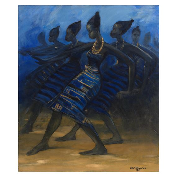 Ben Enwonwu | Obitun Dancers (1991) | MutualArt