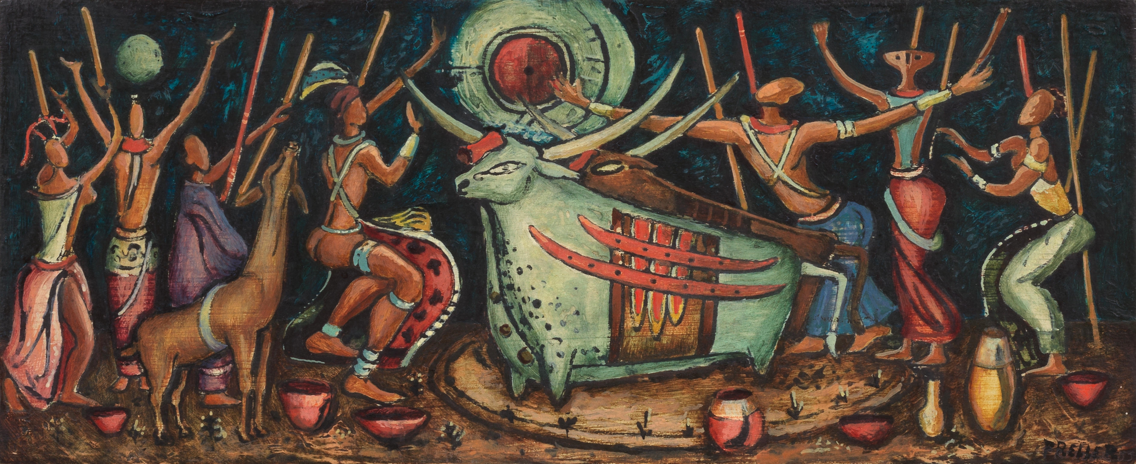 Alexis Preller | Untitled (1955) | MutualArt