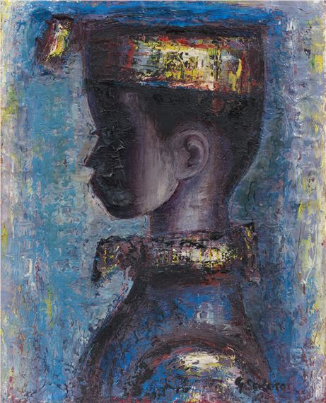 Gerard Sekoto | Boy with a turban | MutualArt