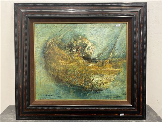 Michel Chemin | 'Bateau sur la plage' | MutualArt