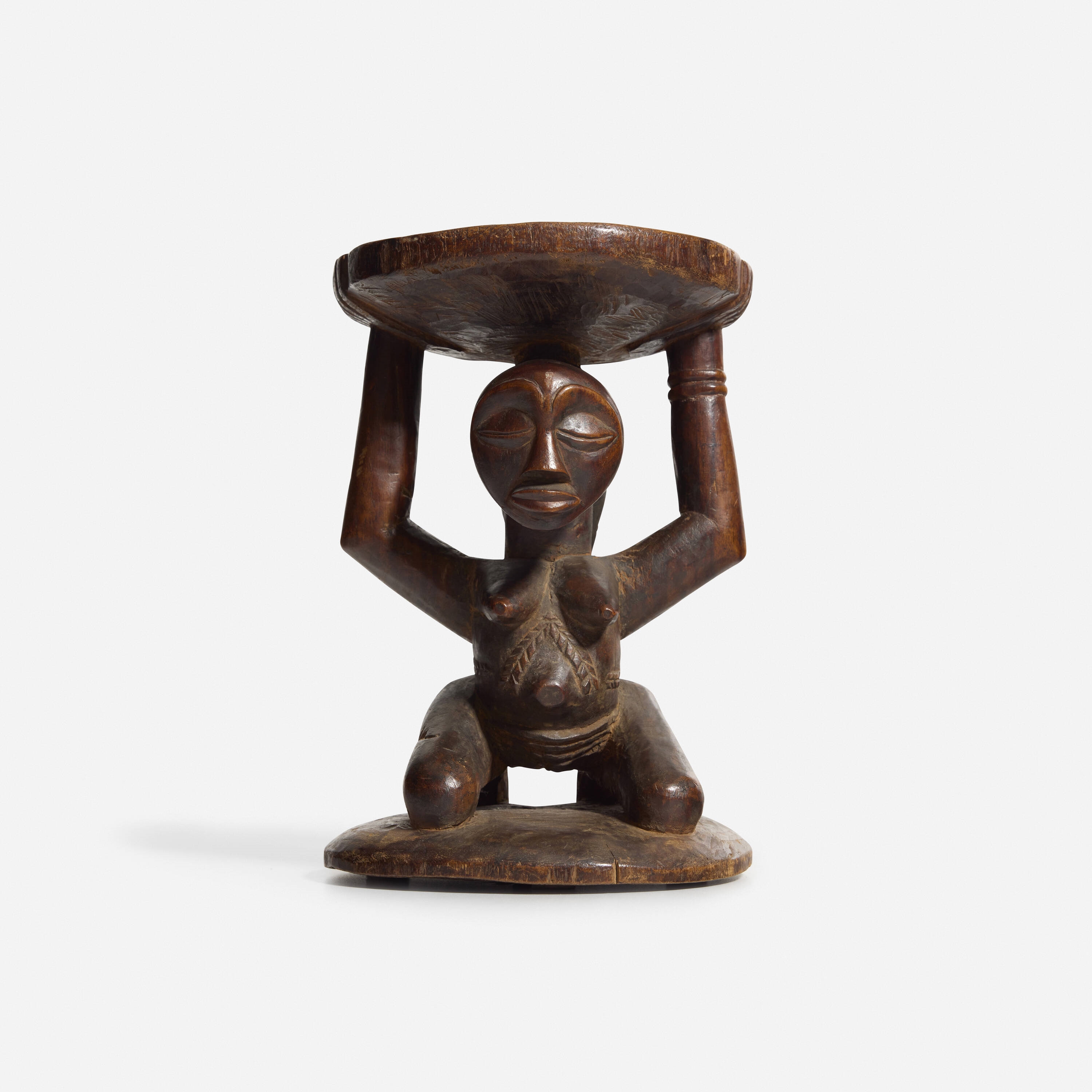 African School, 20th Century | Prestige stool, female caryatid (20th ...