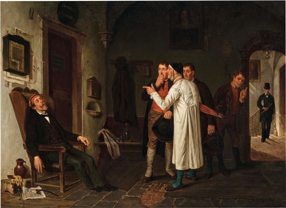 Josef Kinzel | Vor der Gerichtsstube | MutualArt