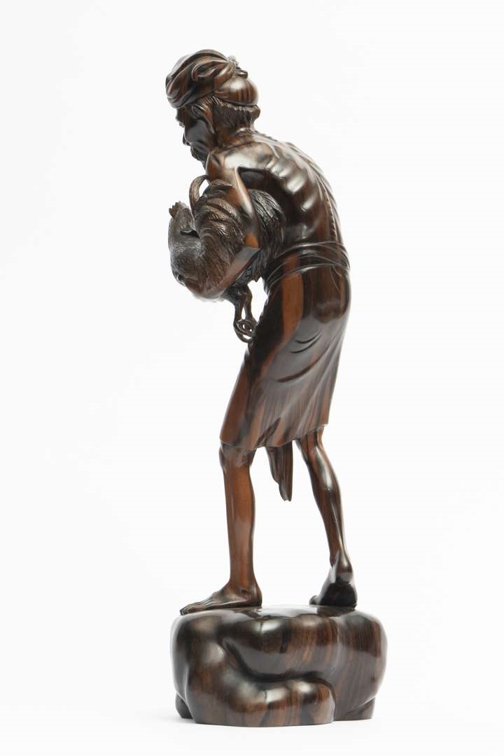 Ida Bagus Njana | Atelier Ida Bagoes Njana, Een sculptuur van man met ...