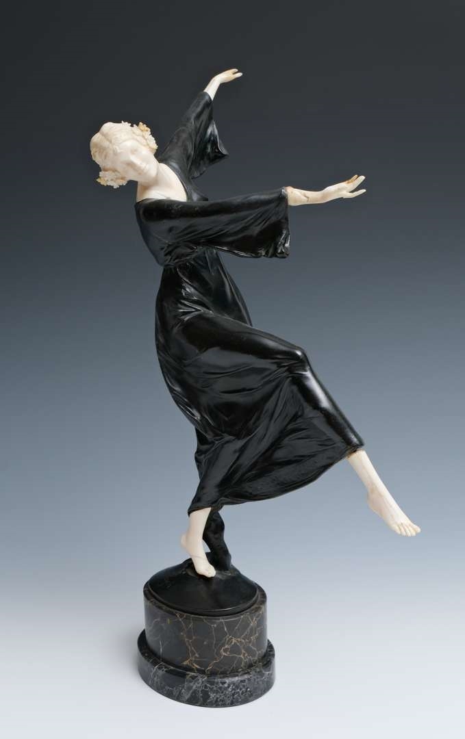 Bruno Zach | Bruno Zach (1891-1935), een brons en ivoren art nouveau ...