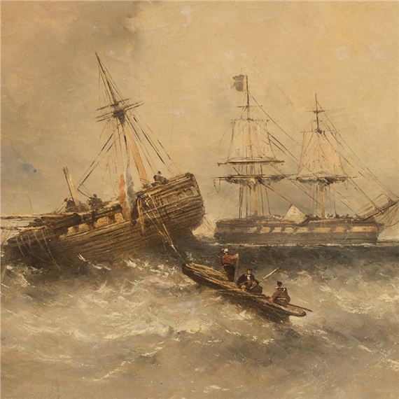 Clarkson Frederick Stanfield | Skeppsbrott (1866) | MutualArt