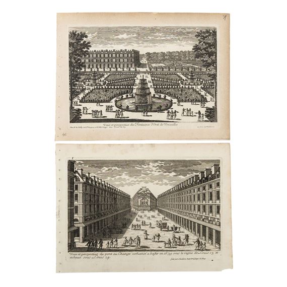 Aveline Pierre | Veï¿½e et perspective du pont au Change comancï¿½ a ...