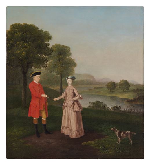 Arthur Devis | Portrait of Mr. and Mrs. John Broadhurst of Foston Hall ...