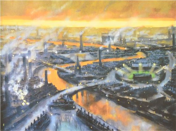 Harold Riley | Old Salford (2010) | MutualArt