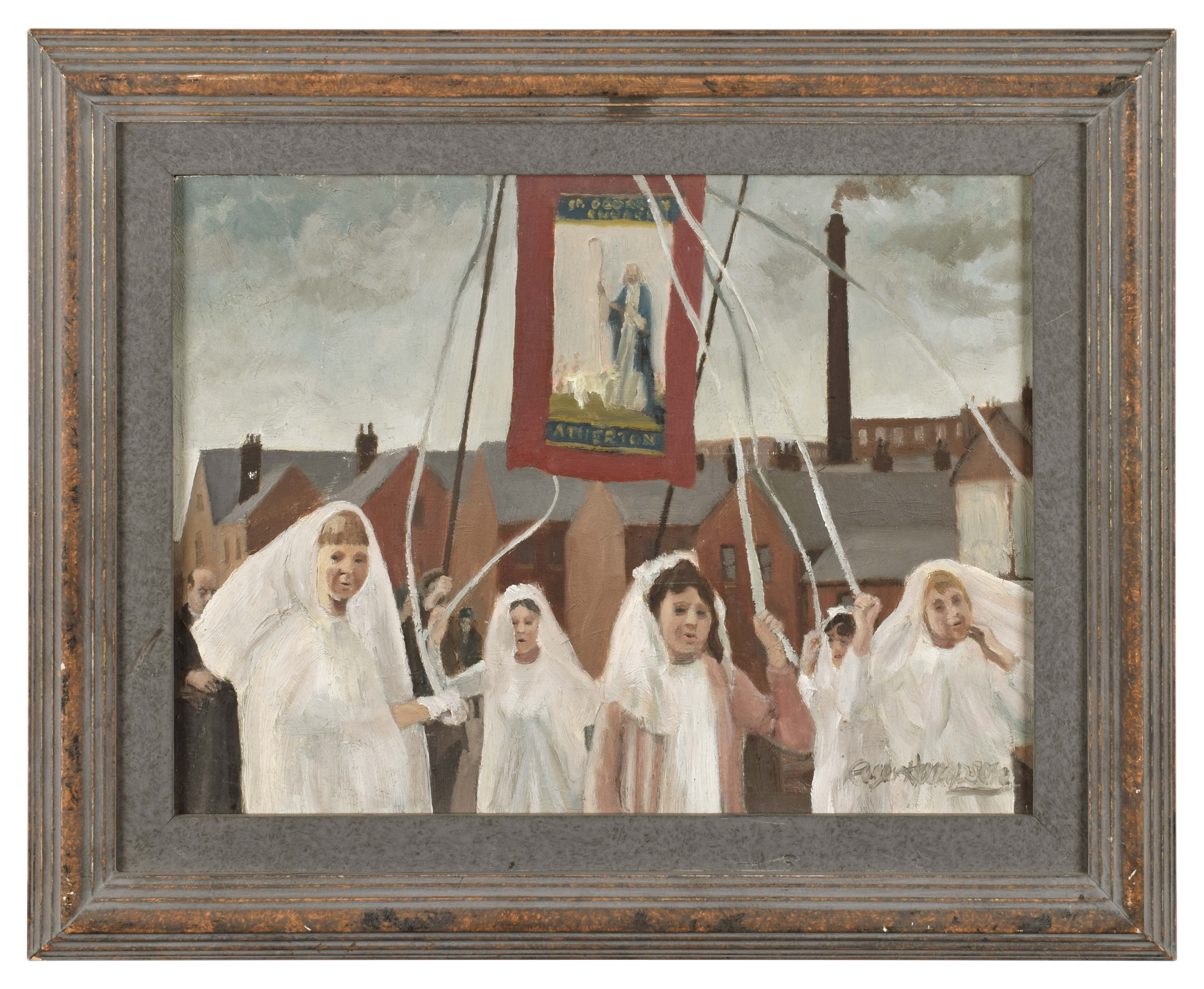 Roger Hampson | Banner Girls | MutualArt