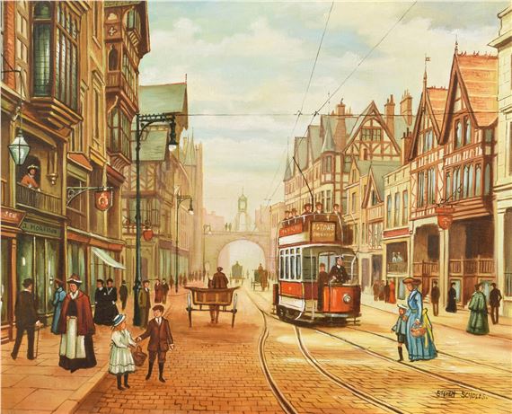 Steven Scholes | Market Street Manchester 1962 (1962) | MutualArt