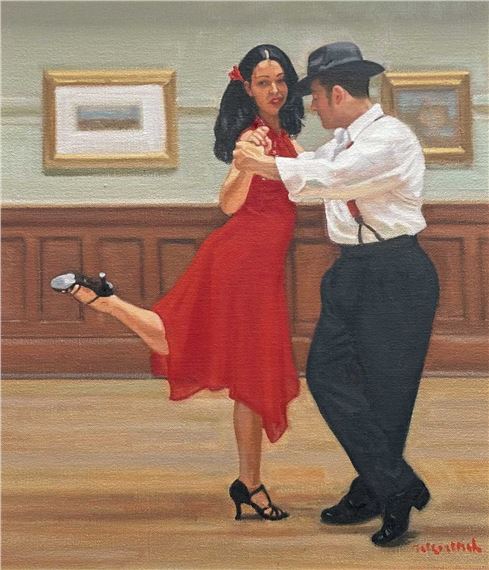 Andrew Fitzpatrick | Tango in the Red Dress | MutualArt