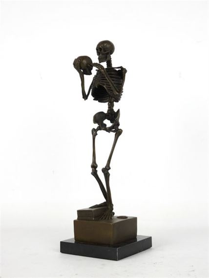 Carl Kauba | Vanitas in the form of a skeleton | MutualArt