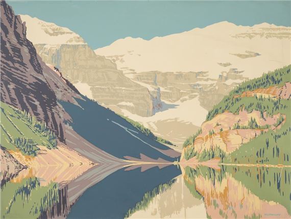 Walter Joseph Phillips | Victoria Glacier | MutualArt