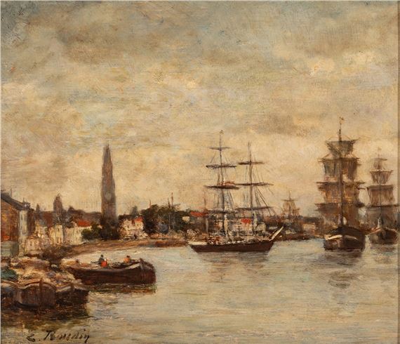 Eugène Louis Boudin | The Scheldt, Antwerp | MutualArt