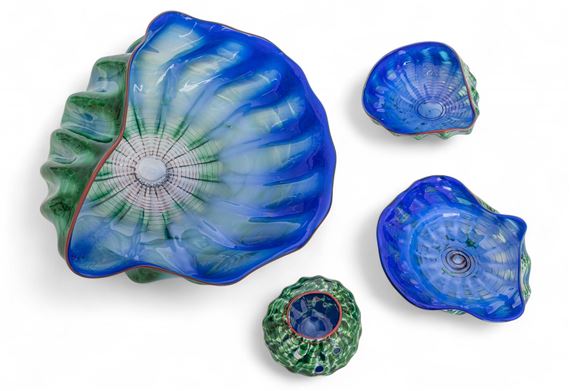 Dale Chihuly | Blue And Green Seaform Sculptures (1986) | MutualArt