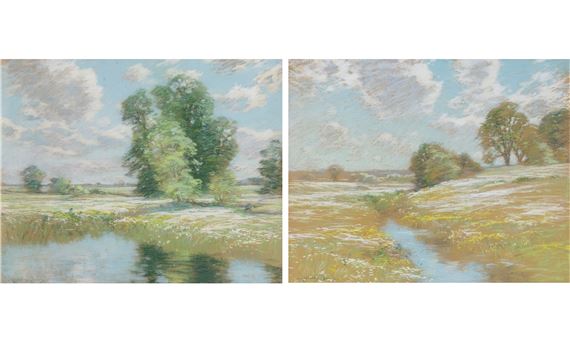 John Appleton Brown | North Shore Marsh View, Summer and Spring ...