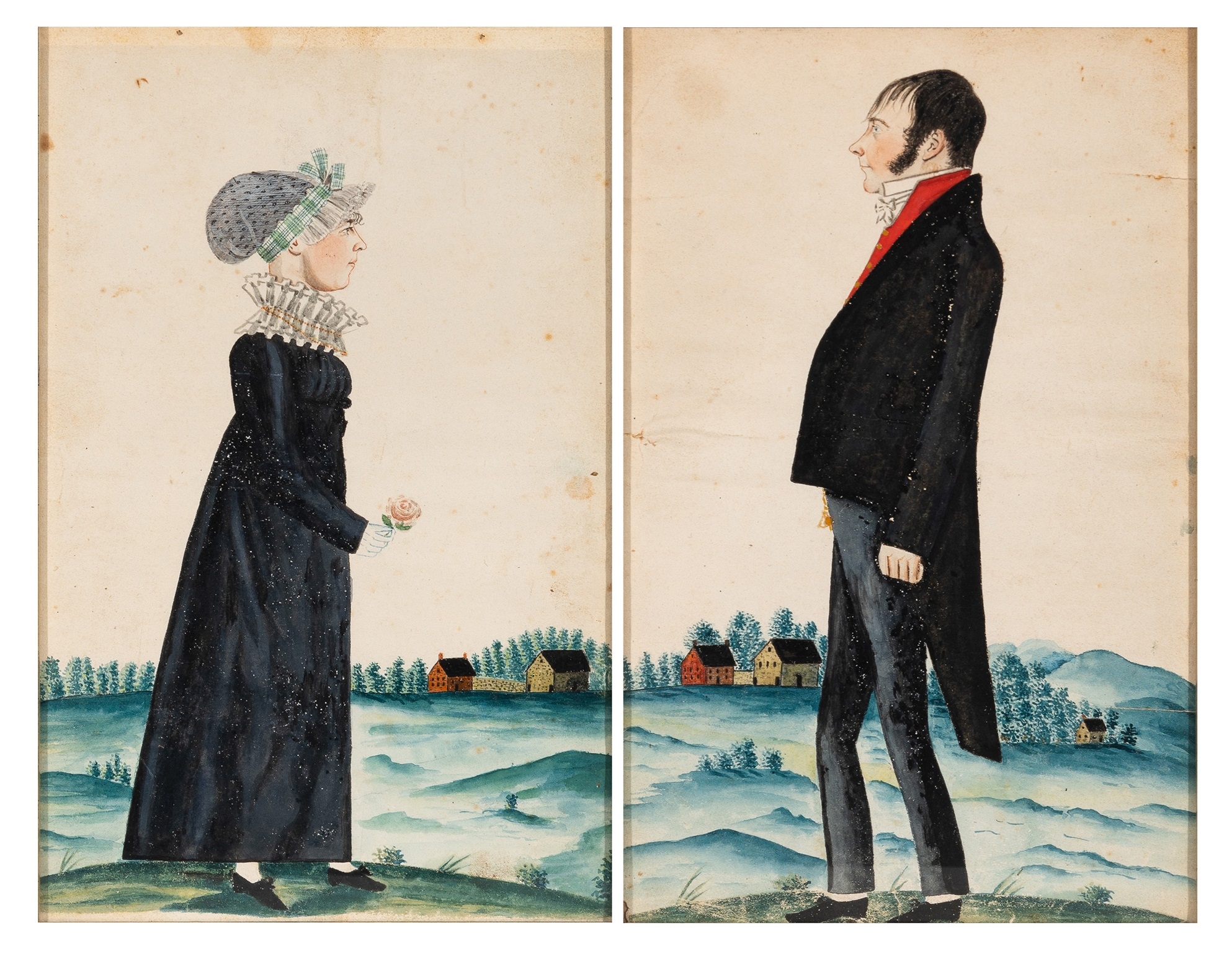 Jacob Maentel | Portrait of a Gentleman and His Wife ; a pair | MutualArt