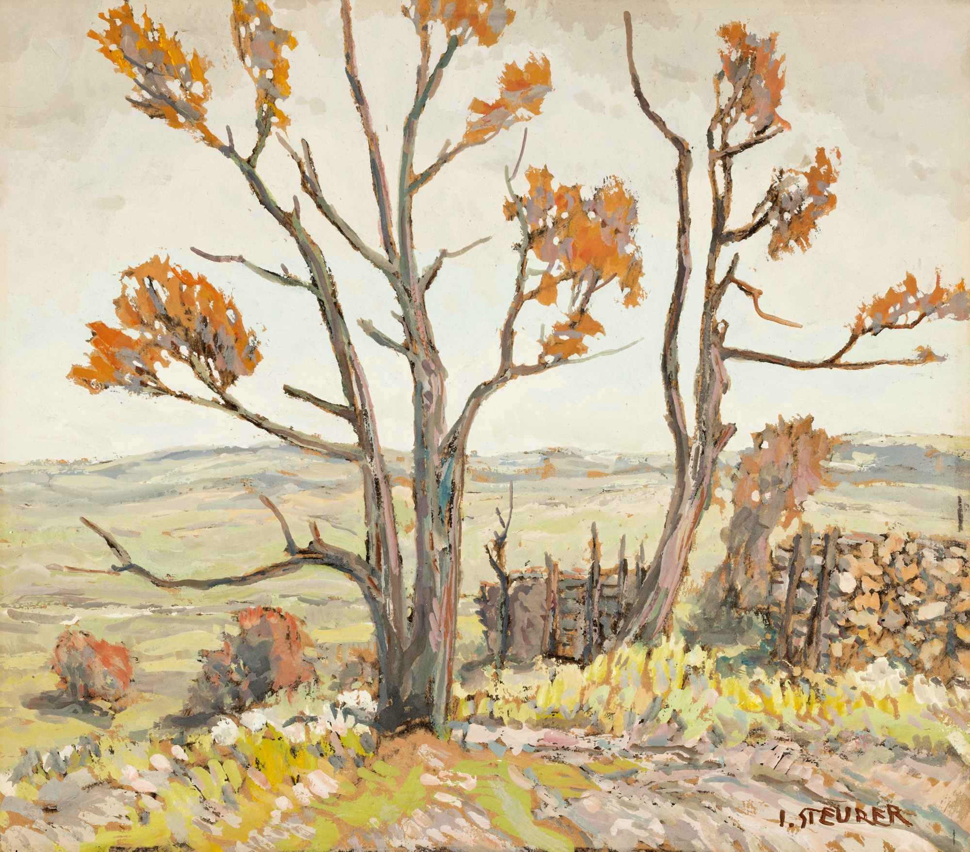 Iosef Steurer | Peisaj de amiază (Circa 17) | MutualArt