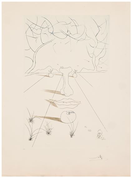 Salvador Dalí | Visage Surréaliste (1972) | MutualArt
