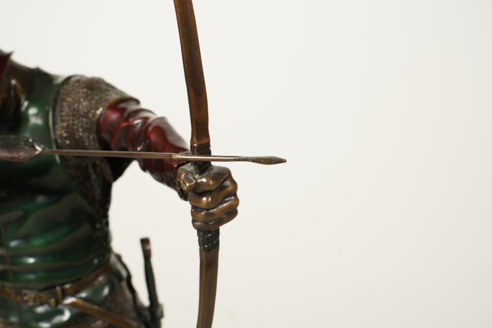 Pierre Tourgueneff | A Bronze Figure of a Medieval Archer | MutualArt