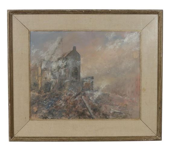 Peter Pearson | Destruction of Dominican Convent, Eccles Street | MutualArt