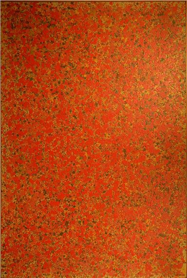 Plenum | Large Mid Century Modern Abstract Composition in Red Dots ...