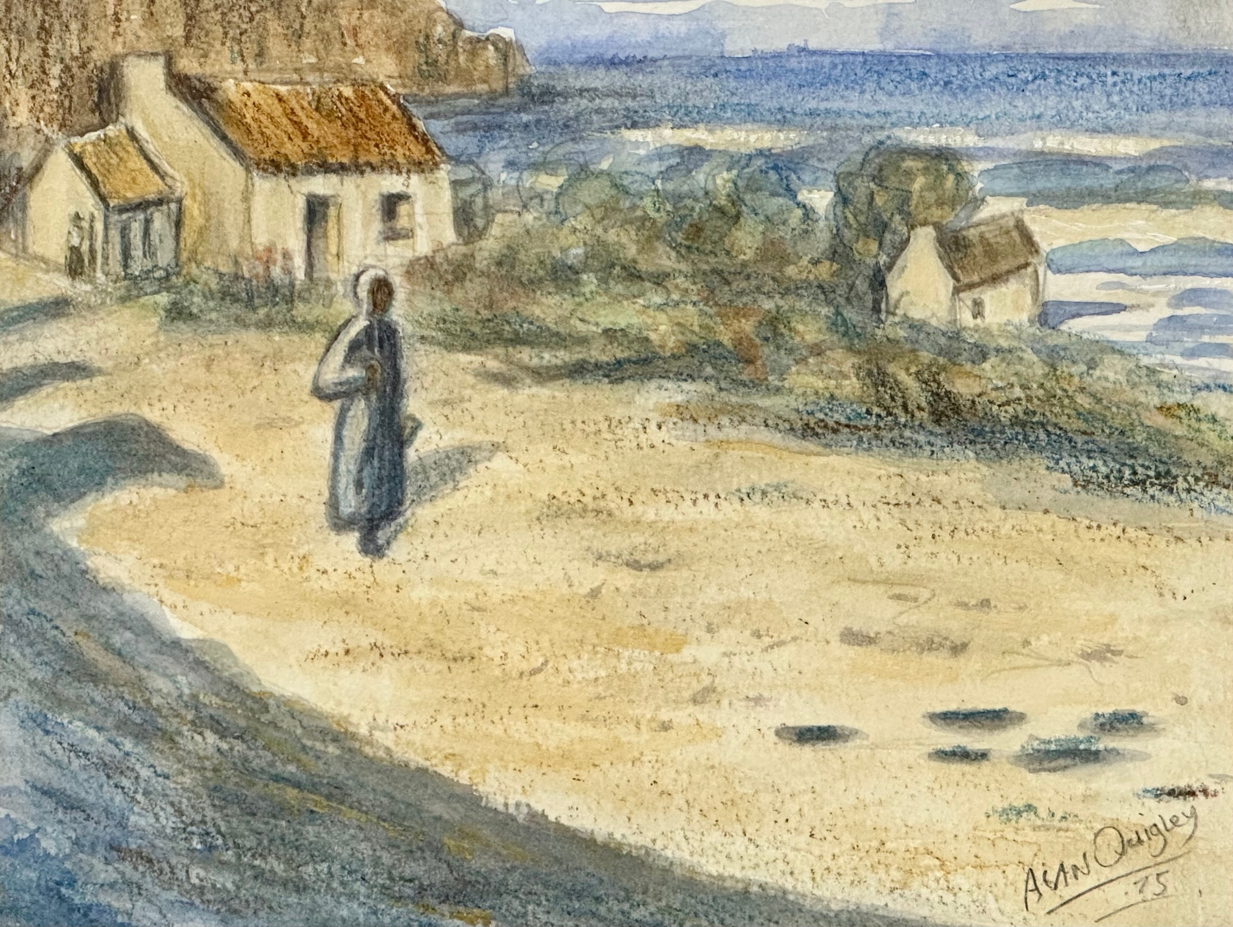 Alan Quigley | A watercolour drawing | MutualArt