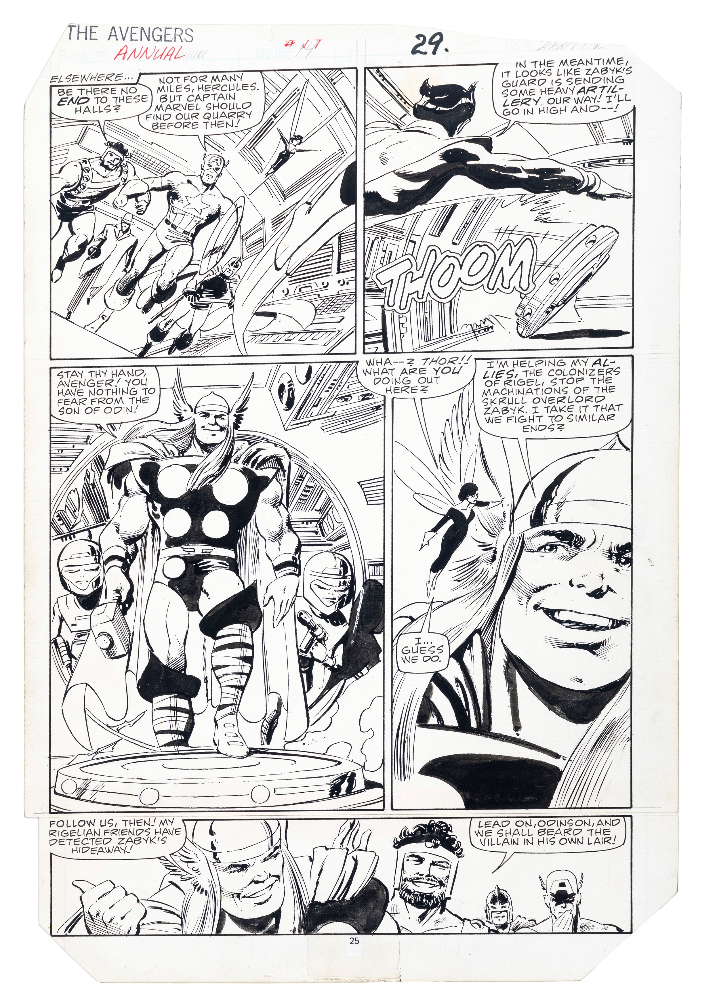 John Byrne | Avengers Annual - Fifth Column (1985) | MutualArt