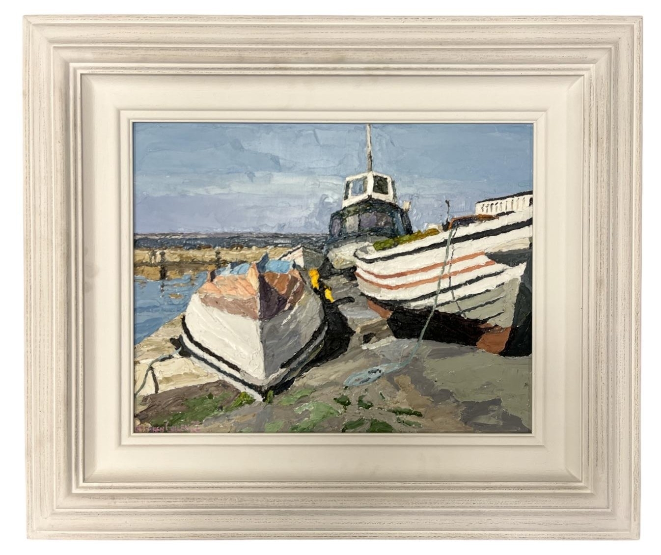 Stephen Cullen | Seashore with Boats | MutualArt