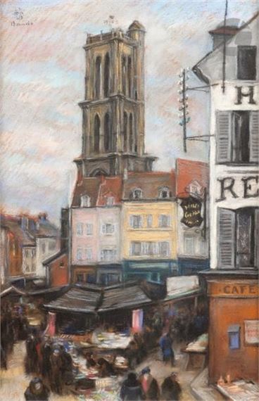 Toshio Bando | Place du Marché au Blé and Saint-Maclou Tower, Mantes-la ...