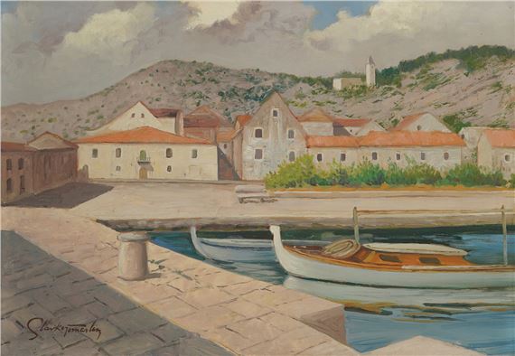 Slavko Tomerlin | Motif from Tisno [1968 (Circa 17) | MutualArt