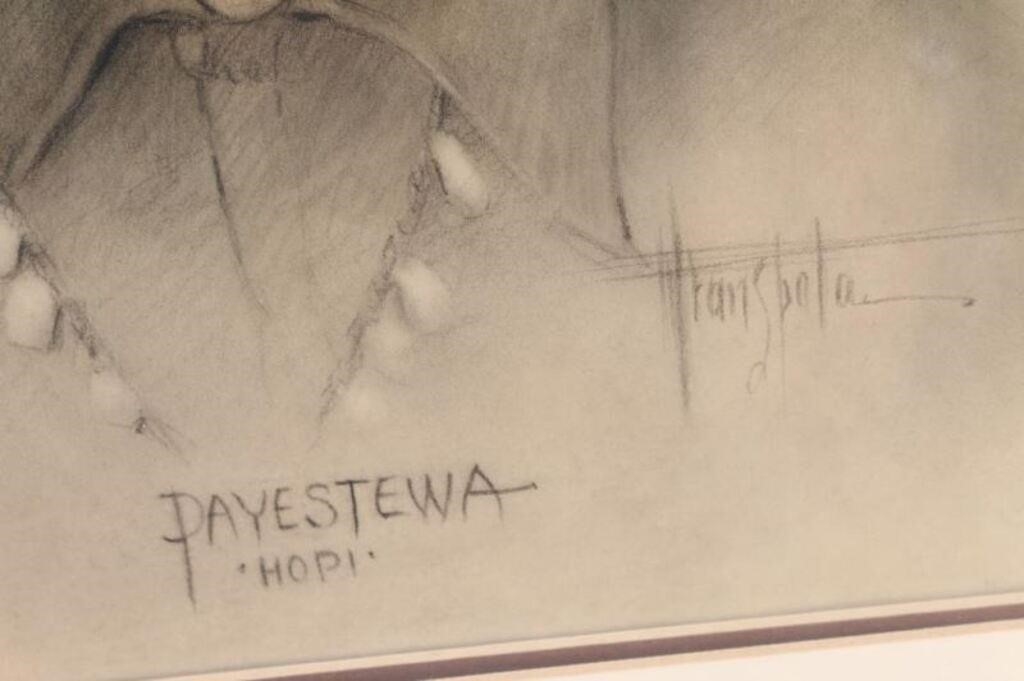 Robert Paul Transpota | Pencil Drawing of Hopi Chief Payestewa | MutualArt