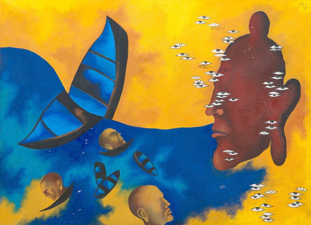 Arpana Caur | Buddha And The Broken Boat (1992) | MutualArt