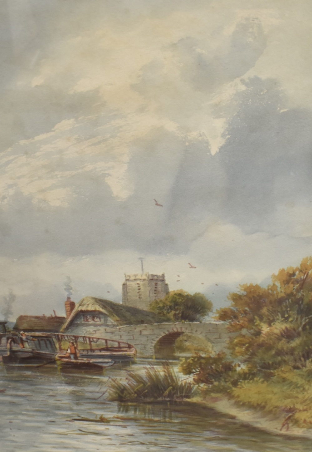 Charles (chas) Maurice | a pair of watercolours, steam barges and ...