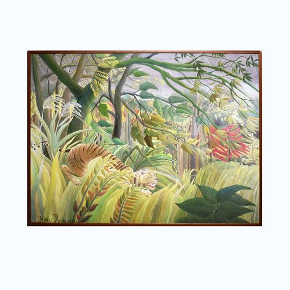 Henri Rousseau | TIGER IN A TROPICAL STORM | MutualArt