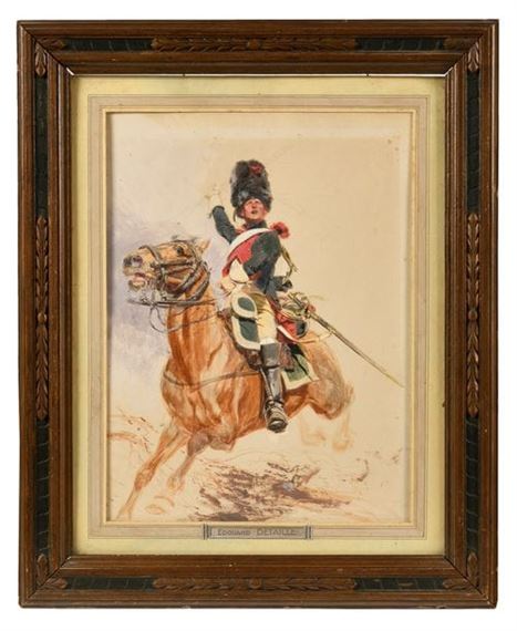 Édouard Jean Baptiste Detaille | Dragon sapper taking an enemy flag ...