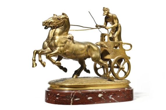Emmanuel Frémiet | Greek chariot Model (1907) | MutualArt