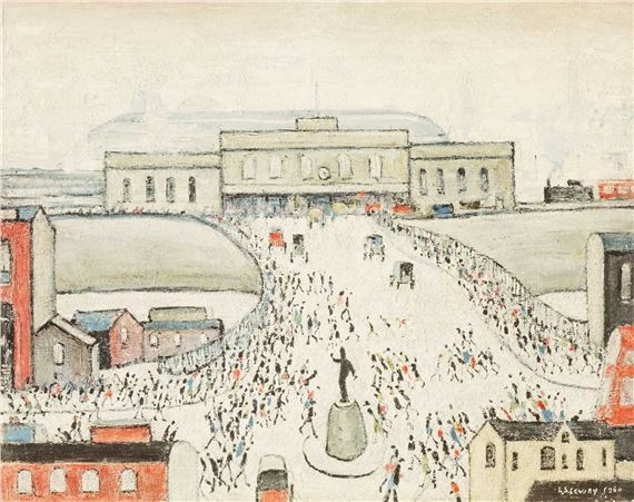 Laurence Stephen Lowry | Station Approach | MutualArt