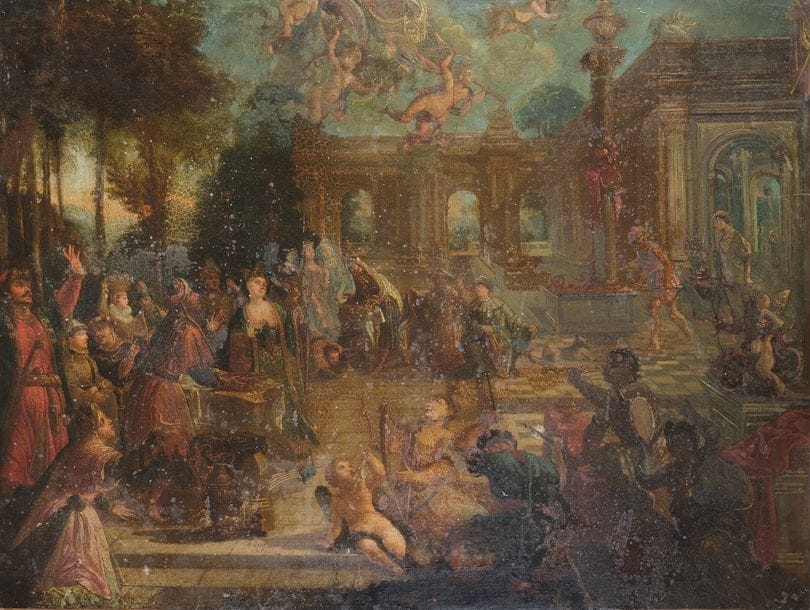 Claude Gillot | The wedding of Thethis and Peleus | MutualArt