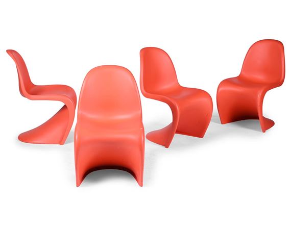 Vernon Panton | FOUR 'PANTON' CHAIRS FOR VITRA (2019) | MutualArt