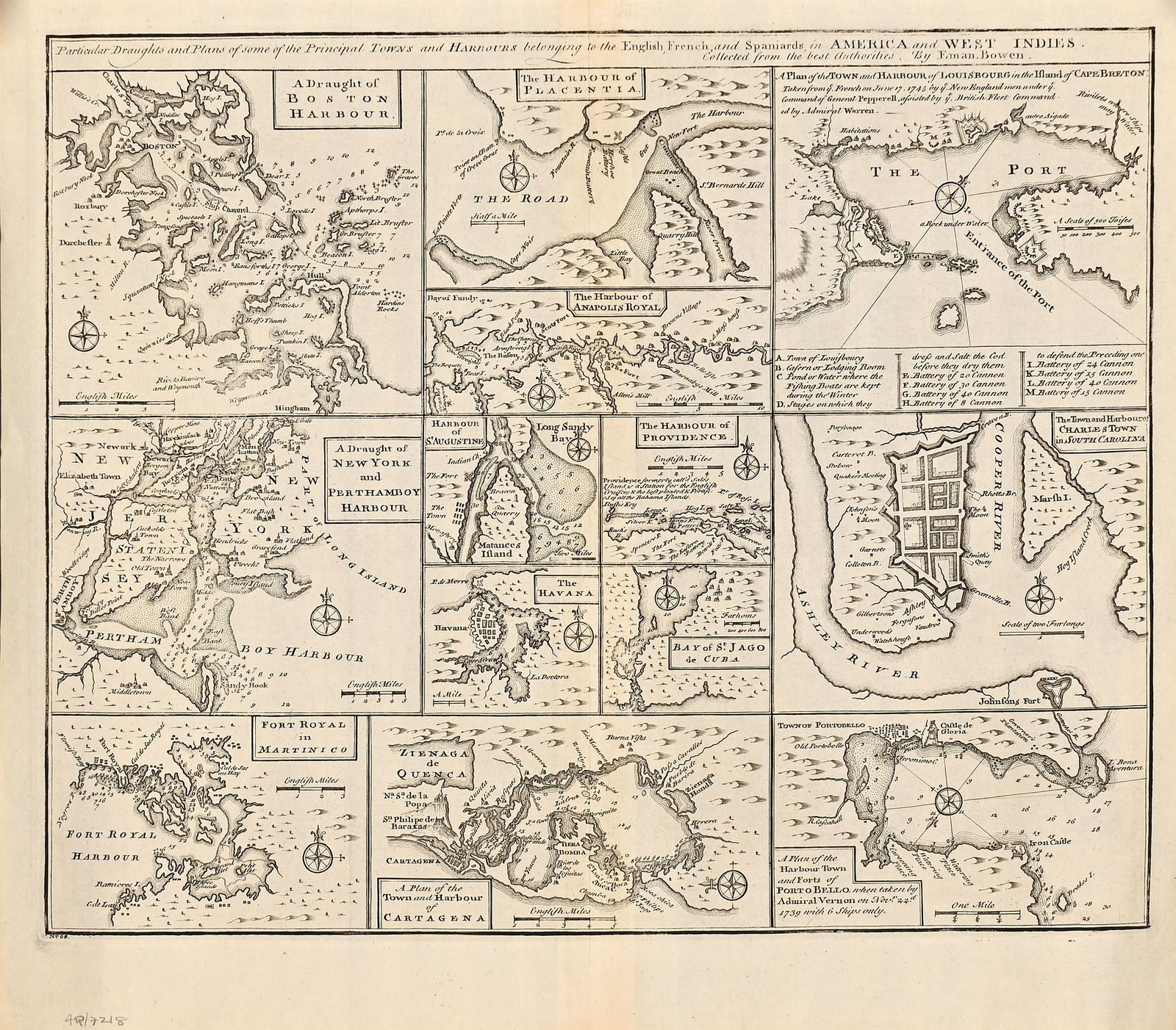 Emanuel Bowen | Particular Draughts and Plans of Some of the Principal ...