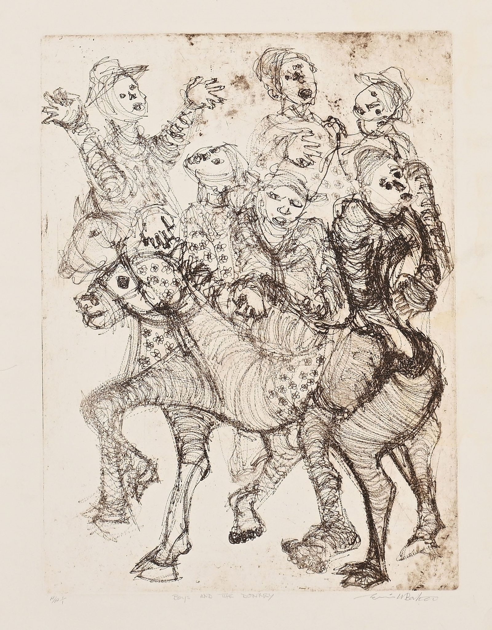 Eric Mbatha | Boys and the Donkey | MutualArt