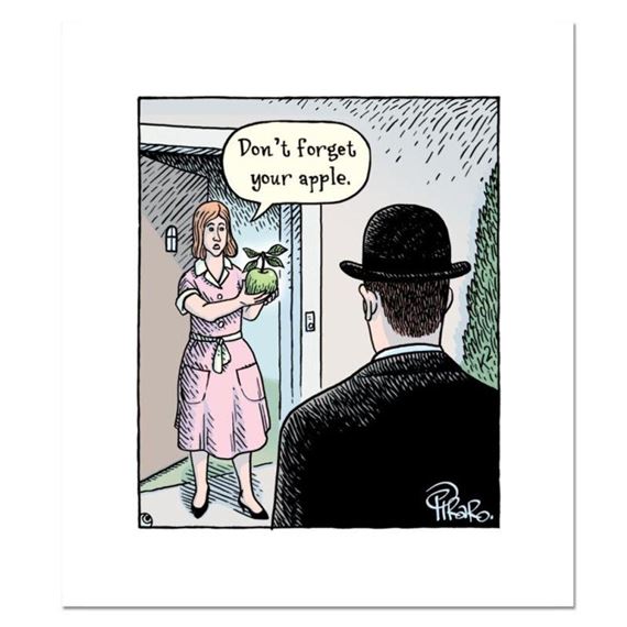 Dan Piraro | Magritte Apple | MutualArt