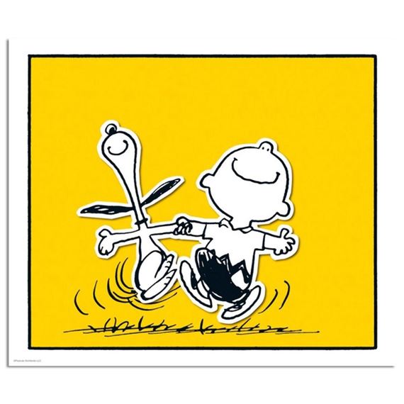 Charles Schulz | Happy Dance Yellow | MutualArt