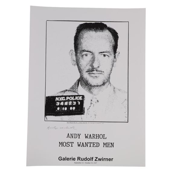 Andy Warhol | Most Wanted Men Silkscreen #5 (1967) | MutualArt